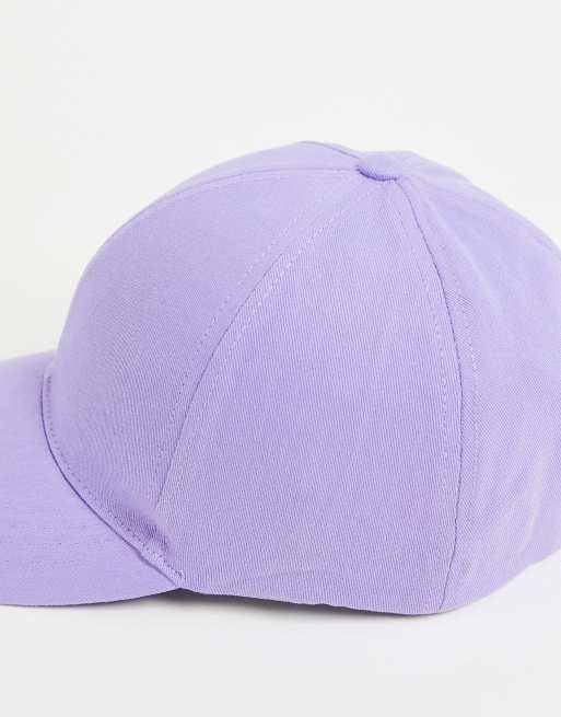 ASOS DESIGN canvas baseball cap in lilac | ASOS