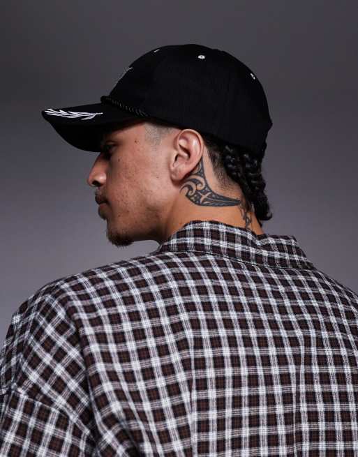 ASOS DESIGN cap with graphic in black | ASOS