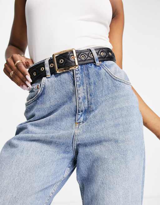 Asos Design Ceinture Taille Et Hanches Matelassée Avec Boucle Carrée