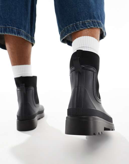 ASOS DESIGN chelsea wellington boots in black | ASOS