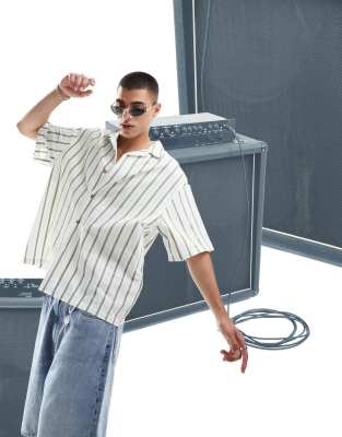 ASOS DESIGN - Chemise oversize coupe carrée avec col à revers et ...