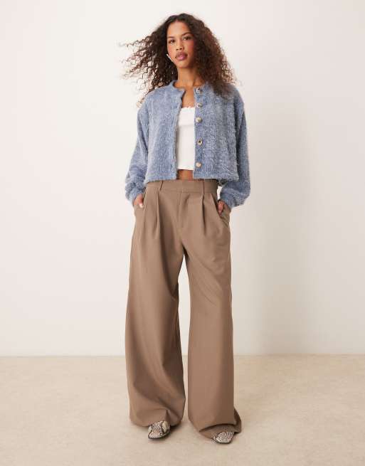 ASOS DESIGN chenille cardigan in blue | ASOS
