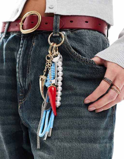 ASOS DESIGN chilli bag charm in multi | ASOS