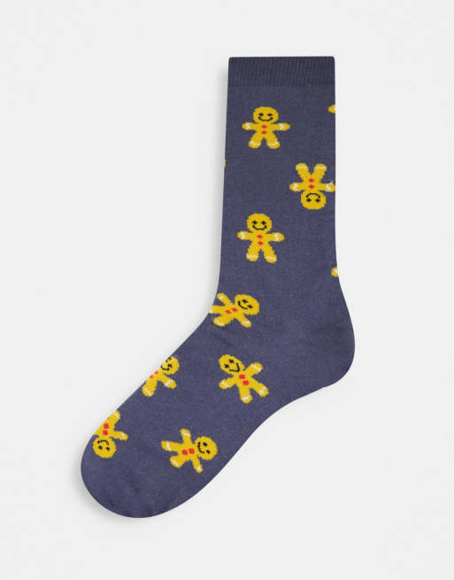 Asos Design Christmas Gingerbread Ankle Socks Asos
