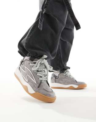 ASOS DESIGN chunky trainers in grey | ASOS