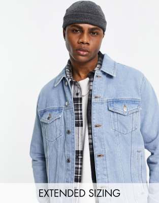 ASOS DESIGN classic denim jacket in light stone | ASOS