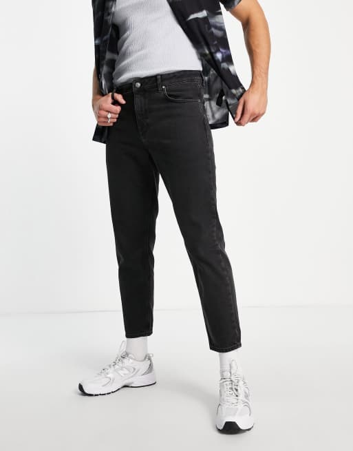 ASOS DESIGN classic rigid jeans in vintage washed black | ASOS