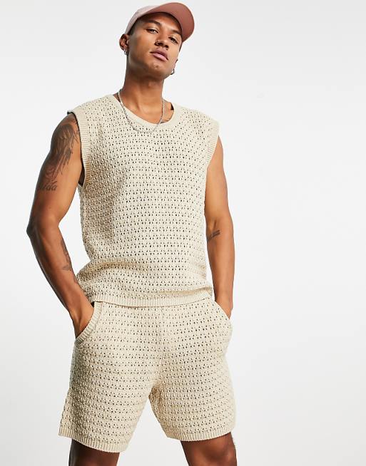 ASOS DESIGN co-ord textured vest in neutral | ASOS ASOS DESIGN co-ord textured vest in neutral | ASOS