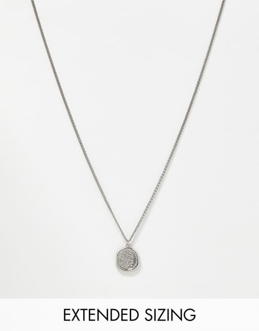 ASOS DESIGN - Collier avec pendentif sceau à motif fleur de lys ...