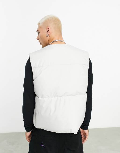 ASOS DESIGN cropped vest in light gray | ASOS