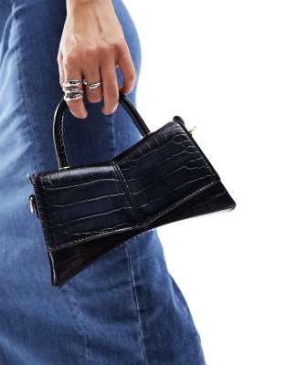 ASOS DESIGN - Crossbody tas met driehoekig detail, handvat aan de ...