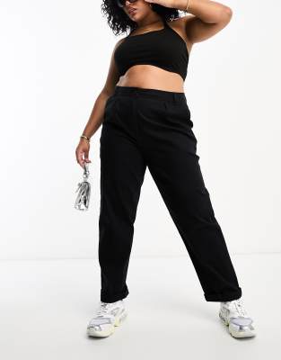 ASOS DESIGN Curve chino pants in black | ASOS