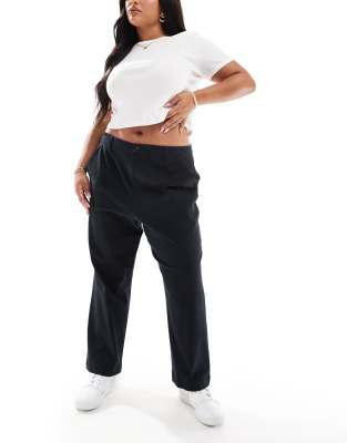 ASOS DESIGN Curve chino trouser in black | ASOS