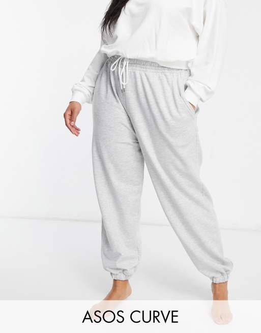ASOS DESIGN Curve - Jogger de confort ultra oversize - Gris chiné | ASOS