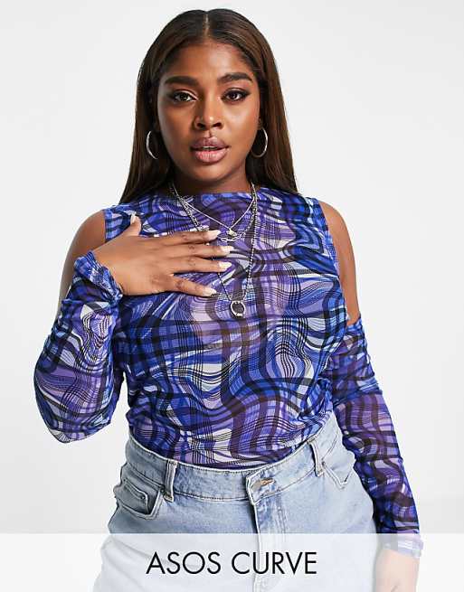 ASOS DESIGN Curve – Oberteil aus Netzstoff mit Zierausschnitten an den ... ASOS DESIGN Curve – Oberteil aus Netzstoff mit Zierausschnitten an den ...