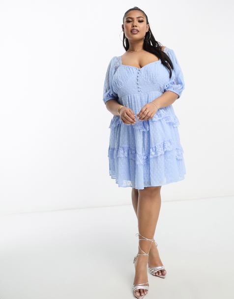 Plus Size White Party Dress