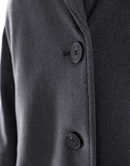 ASOS DESIGN Curve throw on formal coat in charcoal | ASOS