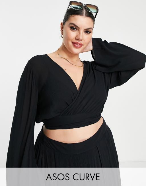 ASOS DESIGN Curve beach set in black | ASOS