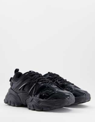ASOS DESIGN Dazed chunky trainers in black | ASOS