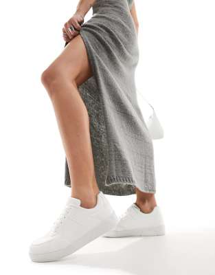 ASOS DESIGN Digit lace up sneakers in white | ASOS
