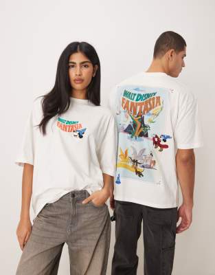 ASOS DESIGN Disney Fantasia Unisex oversized t-shirt with Mickey Mouse ...