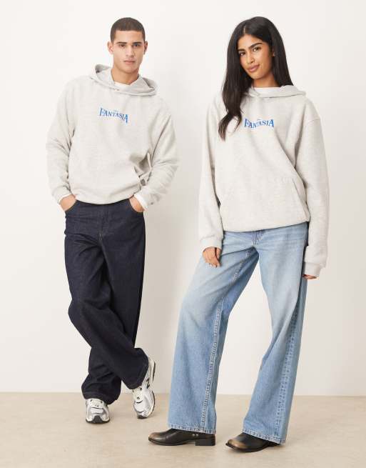 ASOS DESIGN Disney Fantasia Unisex relaxed hoodie with Mickey Mouse ...