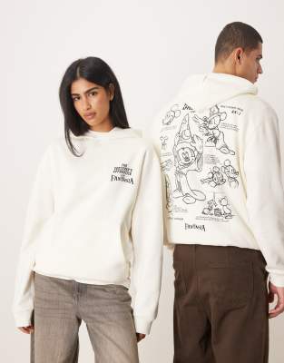 ASOS DESIGN Disney Fantasia Unisex relaxed hoodie with Mickey Mouse ...