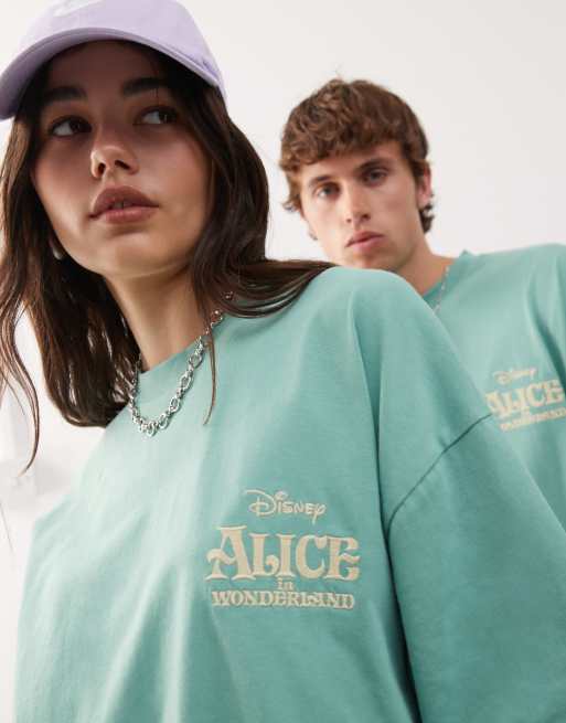 ASOS DESIGN Disney unisex oversized t-shirt with Alice In Wonderland ...