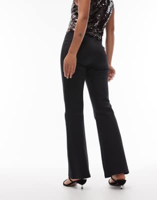 ASOS DESIGN - Ensemble en maille point de Rome avec top à encolure bandeau rabattue et pantalon ...