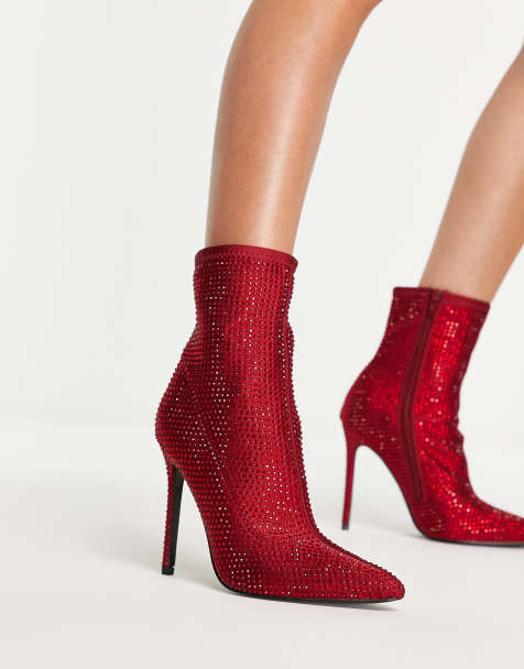 facel plat superior Forja red boots women În oază mecanism