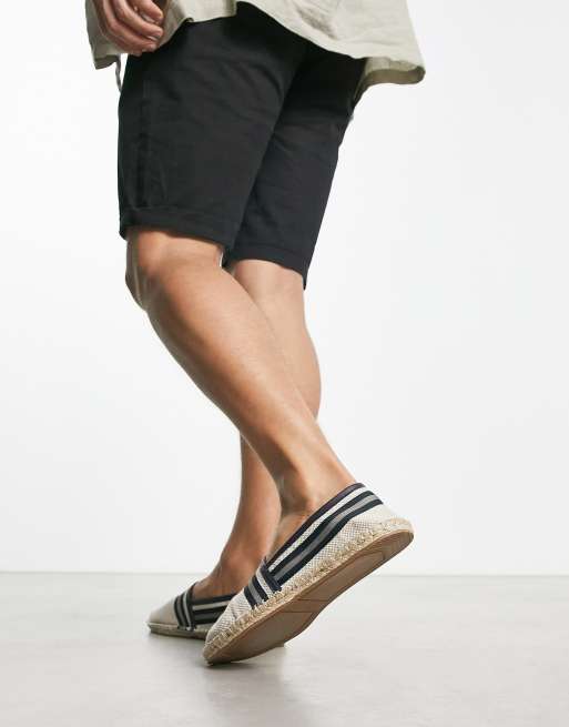 ASOS DESIGN espadrilles in natural weave with grosgrain tape | ASOS