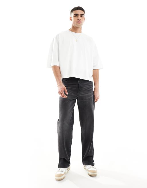 ASOS DESIGN essential heavyweight extreme oversized boxy t-shirt in ...