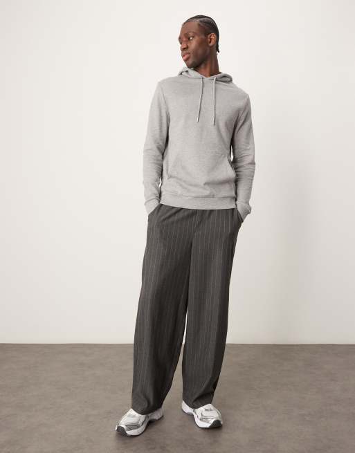 ASOS DESIGN essential hoodie in heather gray | ASOS