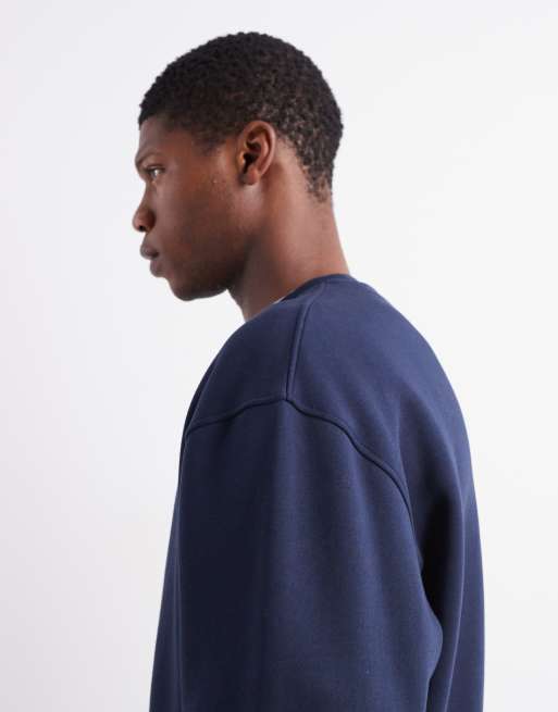 ASOS DESIGN essential relaxed fit sweatshirt in navy | ASOS