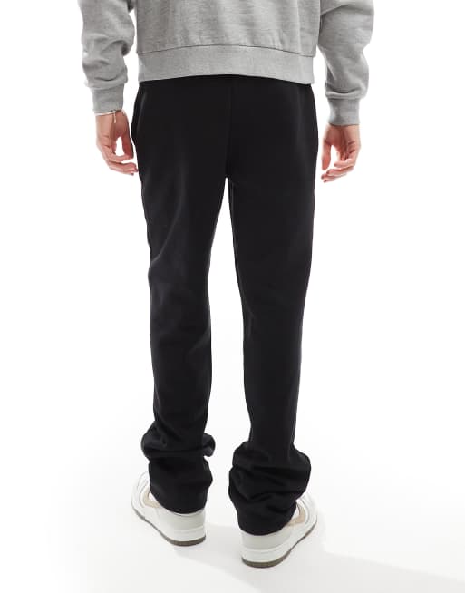 ASOS DESIGN essential straight leg joggers in black | ASOS