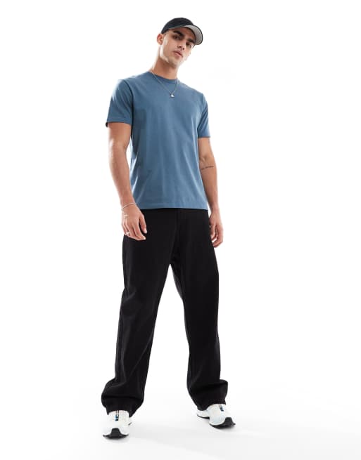 ASOS DESIGN Essentials crew neck t-shirt in blue | ASOS
