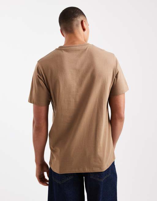 ASOS DESIGN Essentials crew neck t-shirt in brown | ASOS