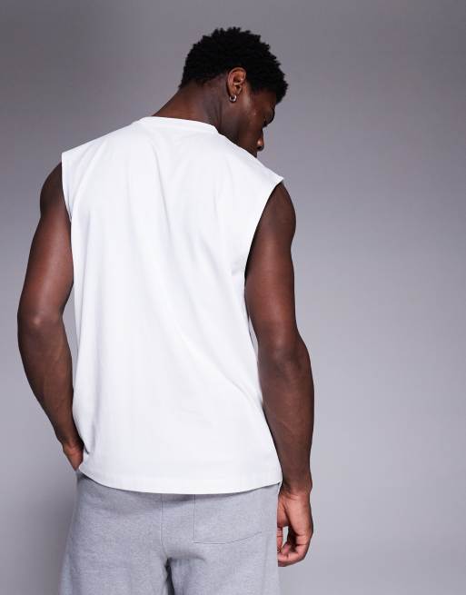 ASOS DESIGN Essentials oversized tank in white | ASOS