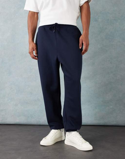 ASOS DESIGN essentials oversized trackies in navy | ASOS