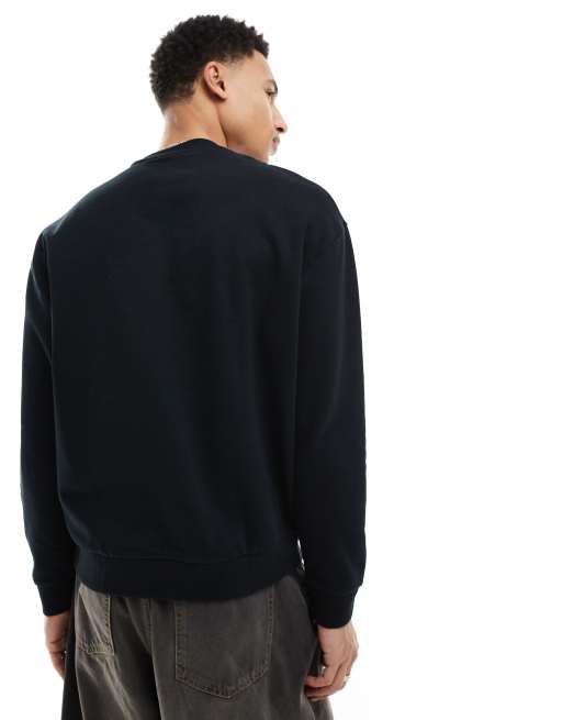 ASOS DESIGN essentials relaxed fit sweatshirt in black | ASOS