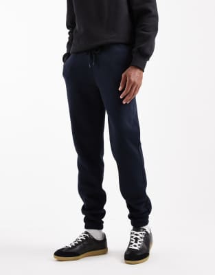 ASOS DESIGN Essentials slim trackies in navy | ASOS