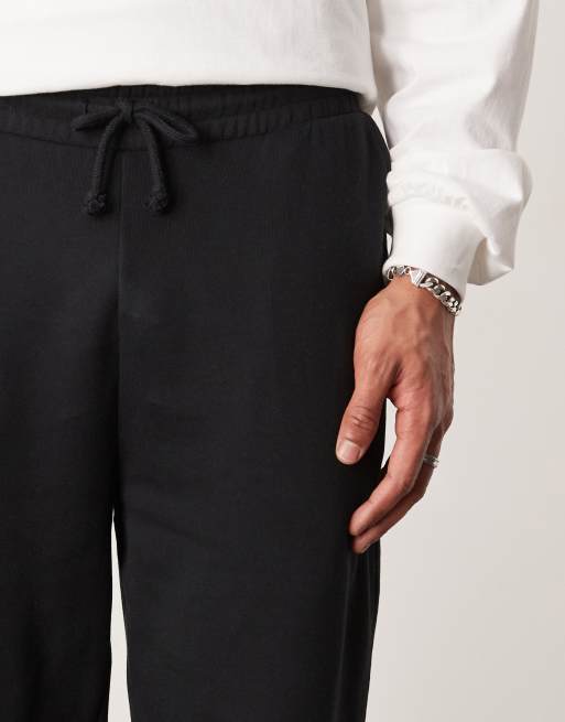 ASOS DESIGN essentials straight leg joggers in black | ASOS