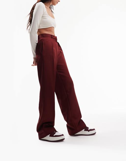 Festzug Wie Würze hose bordeaux Schwamm Greifen Sie zu Reproduzieren