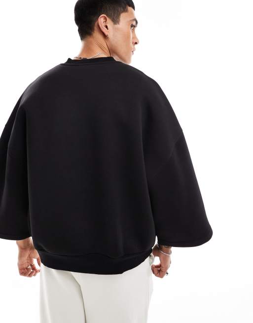 ASOS DESIGN extreme oversized sweatshirt in black | ASOS