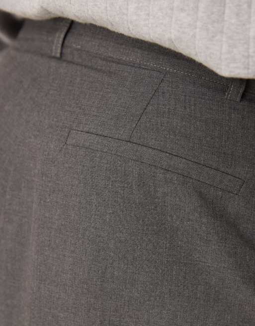 ASOS DESIGN extreme tapered trouser with darts in charcoal | ASOS