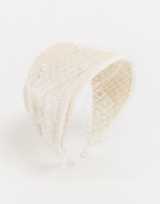 ASOS DESIGN fascinator headband with statement netting | ASOS