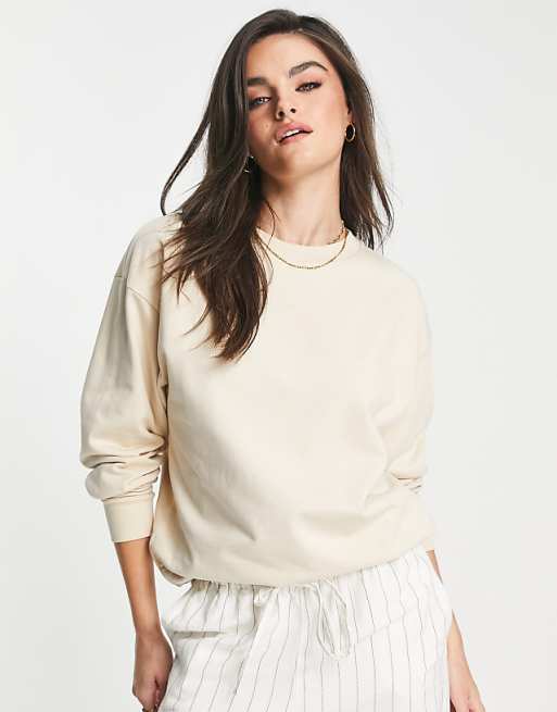 ASOS DESIGN - Felpa oversize color crema | ASOS ASOS DESIGN - Felpa oversize color crema | ASOS
