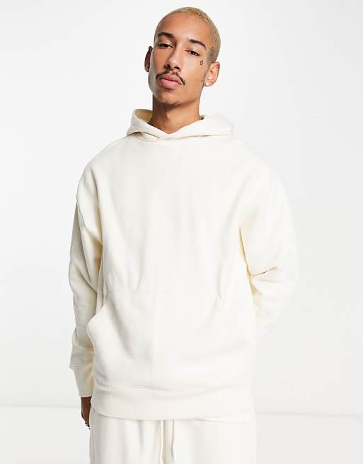 ASOS DESIGN - Felpa oversize pesante bianco sporco con cappuccio | ASOS ASOS DESIGN - Felpa oversize pesante bianco sporco con cappuccio | ASOS