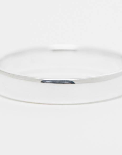 ASOS DESIGN Flacher Ring aus Sterlingsilber