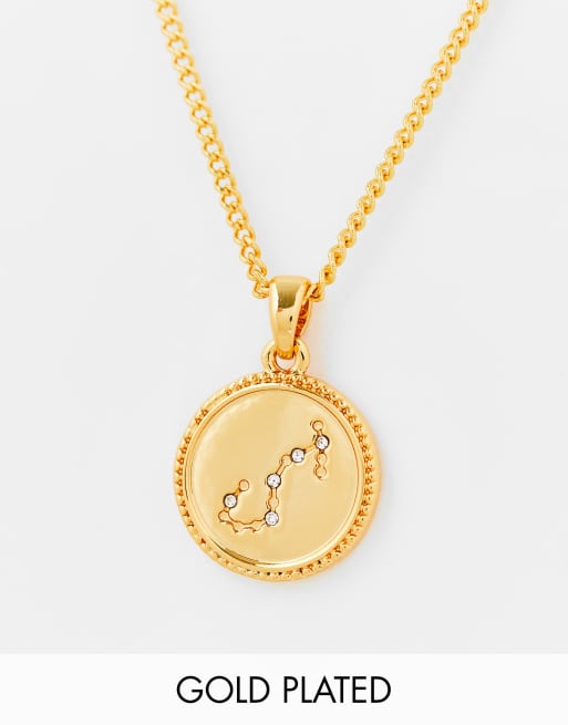 Asos Design Halskette Mit 14 Karat Vergoldung Und Wendbarem Skorpion
